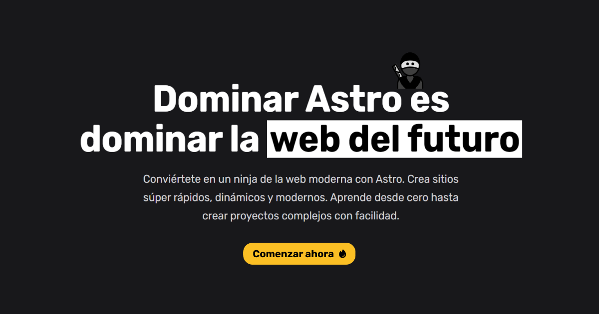 Curso Astro - Aprende El Framework Web Del Futuro